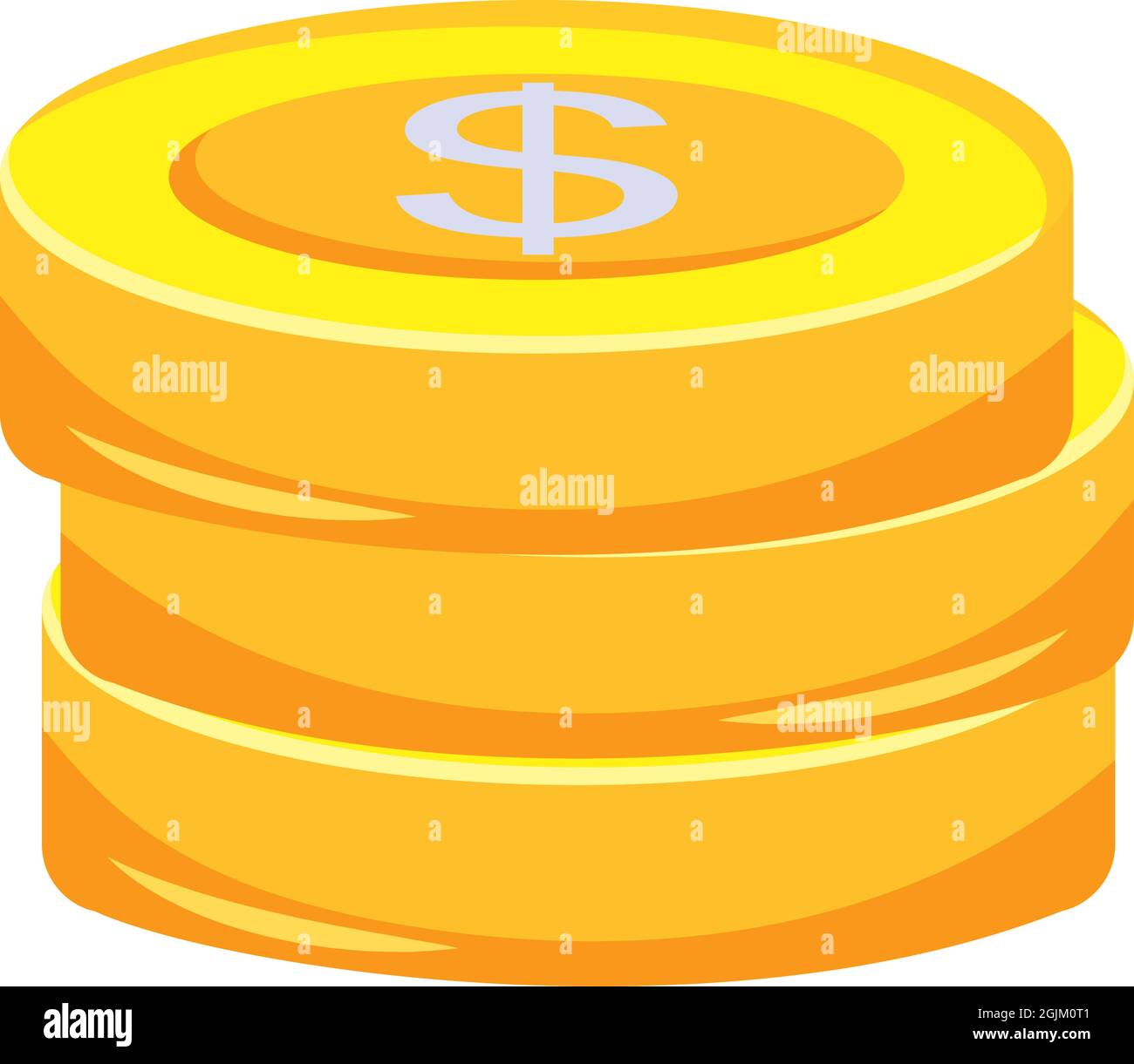 stack of money coins design Stock Vector Image & Art - Alamy