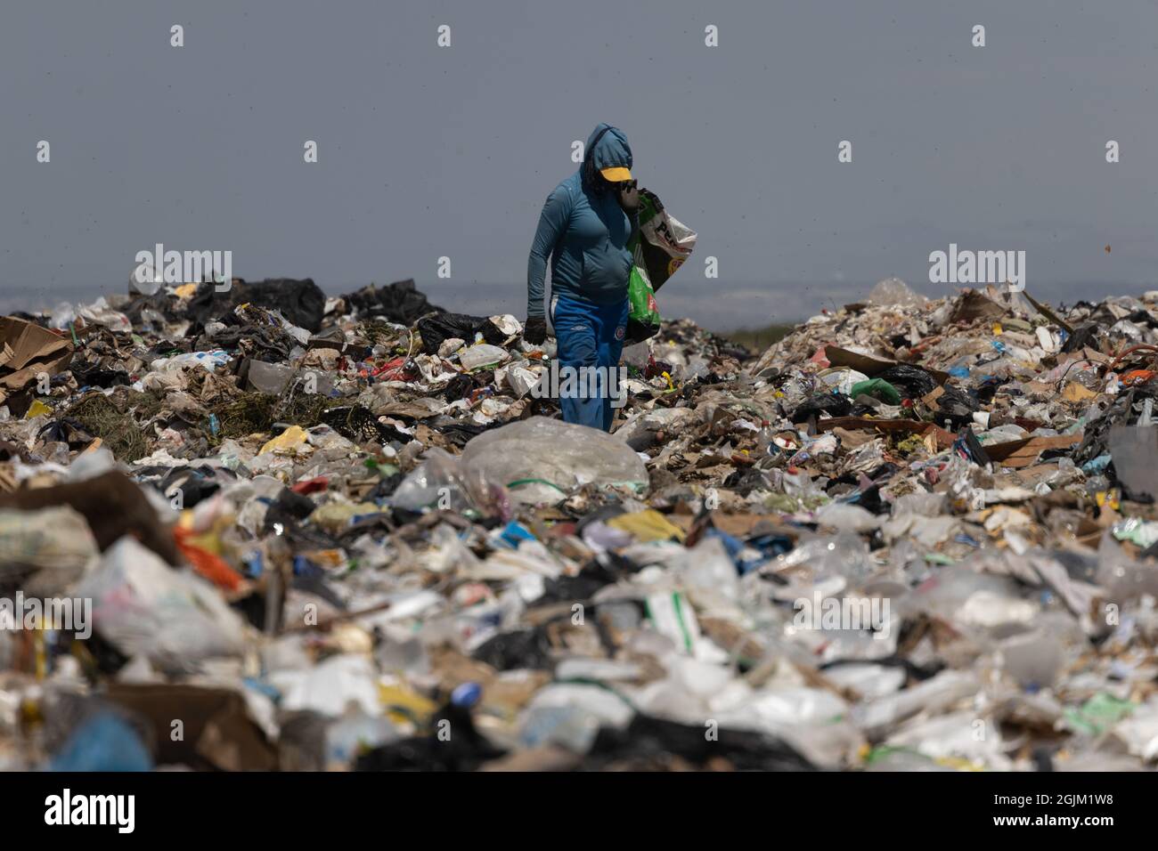 Men, women and children work as scavengers in the municipal garbage ...
