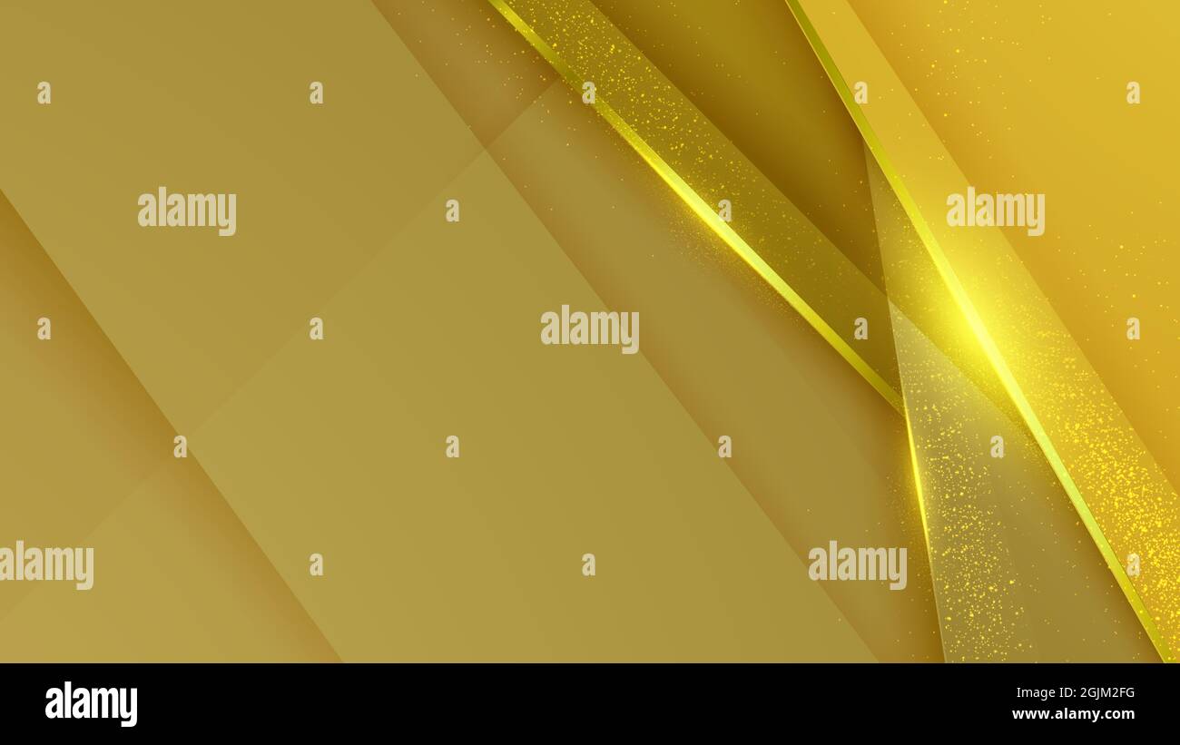 Elegant brown shade background with line golden elements. Realistic ...