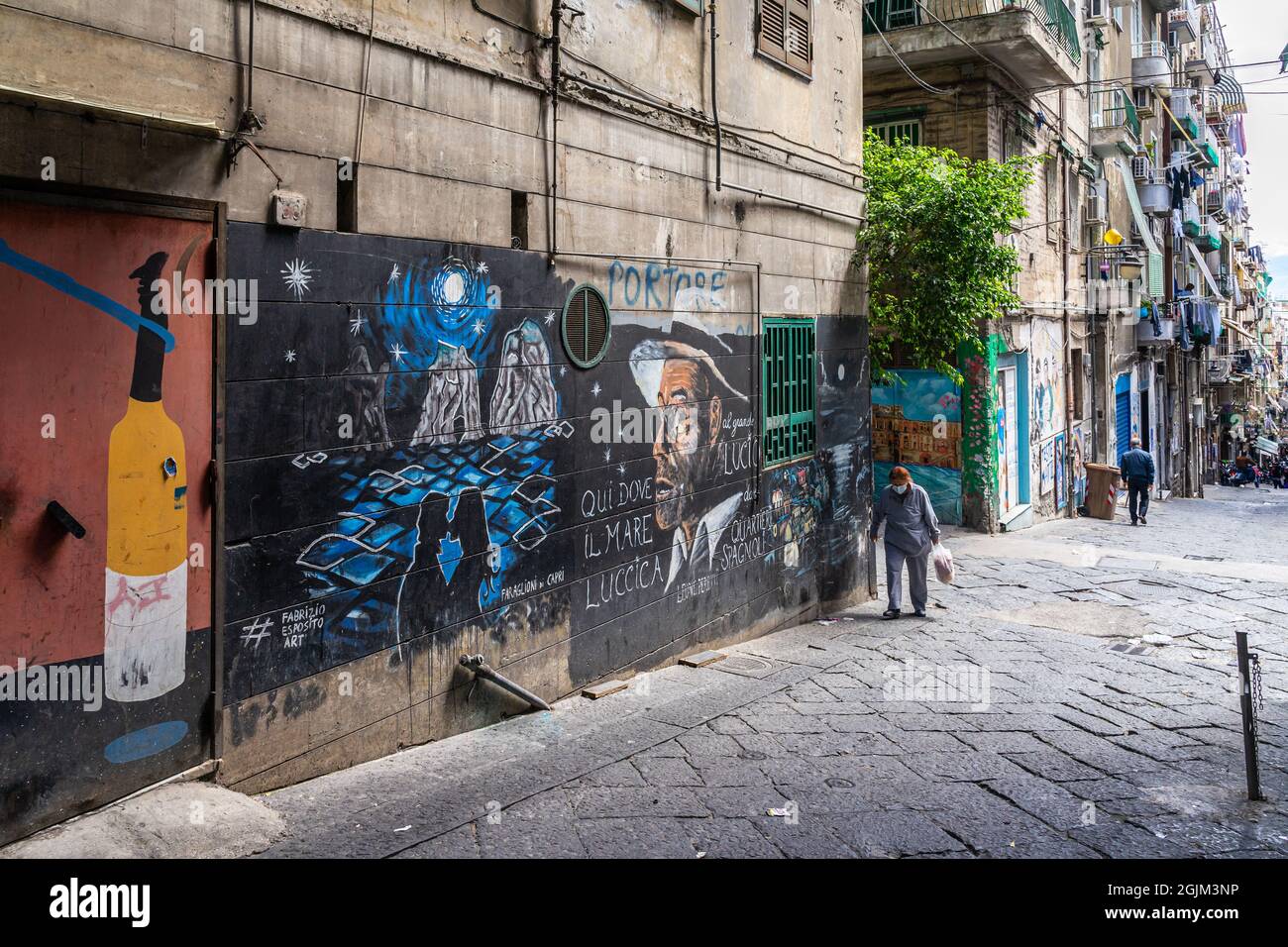NAPLES, ITALY - Aug 22, 2021: The Murals and street art in Naples ...