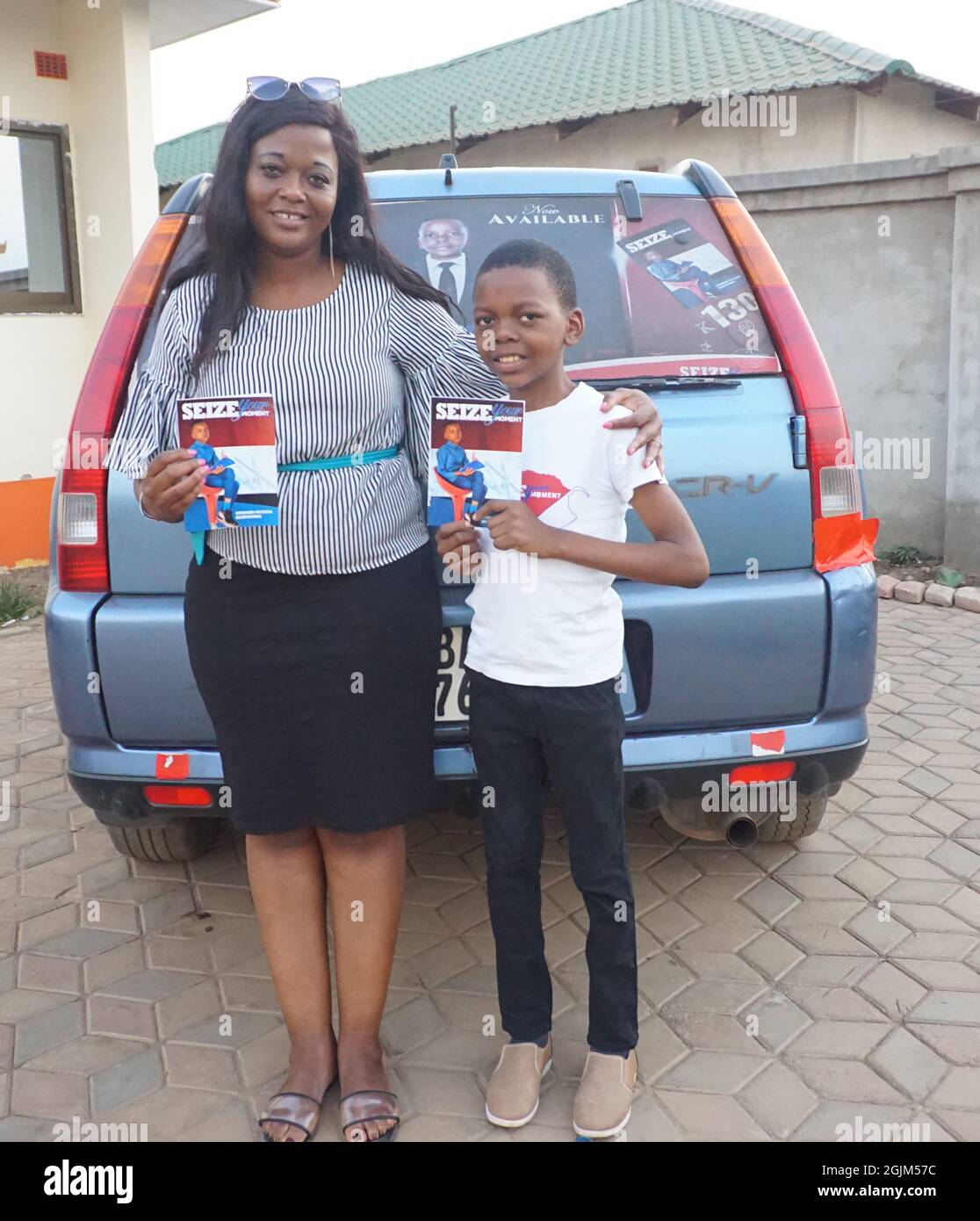 Lusaka, Zambia. 30th Aug, 2021. Young Zambian author Osward Mutapa ...