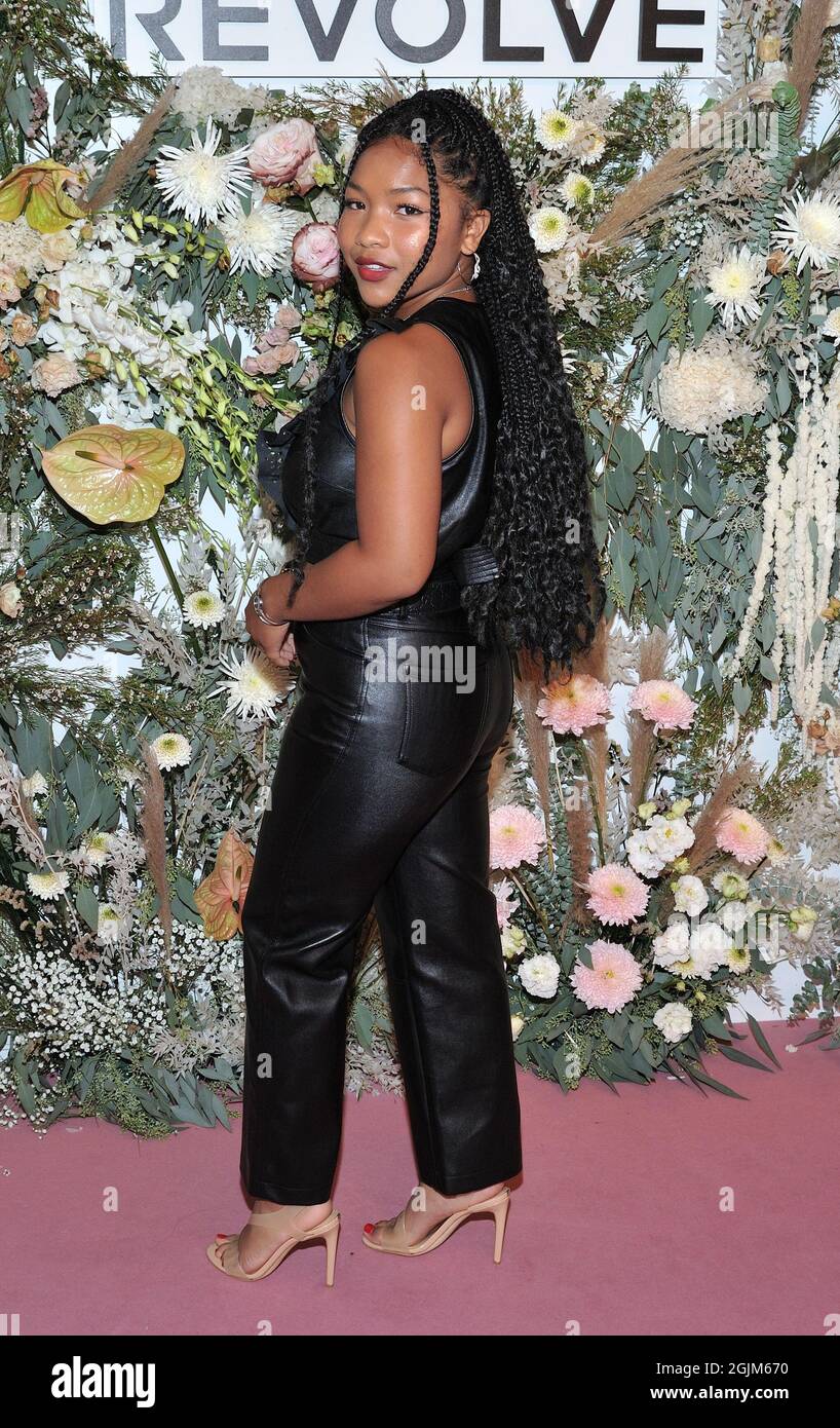 Laya Hayes attends the Revolve Gallery fashion experience opening at ...