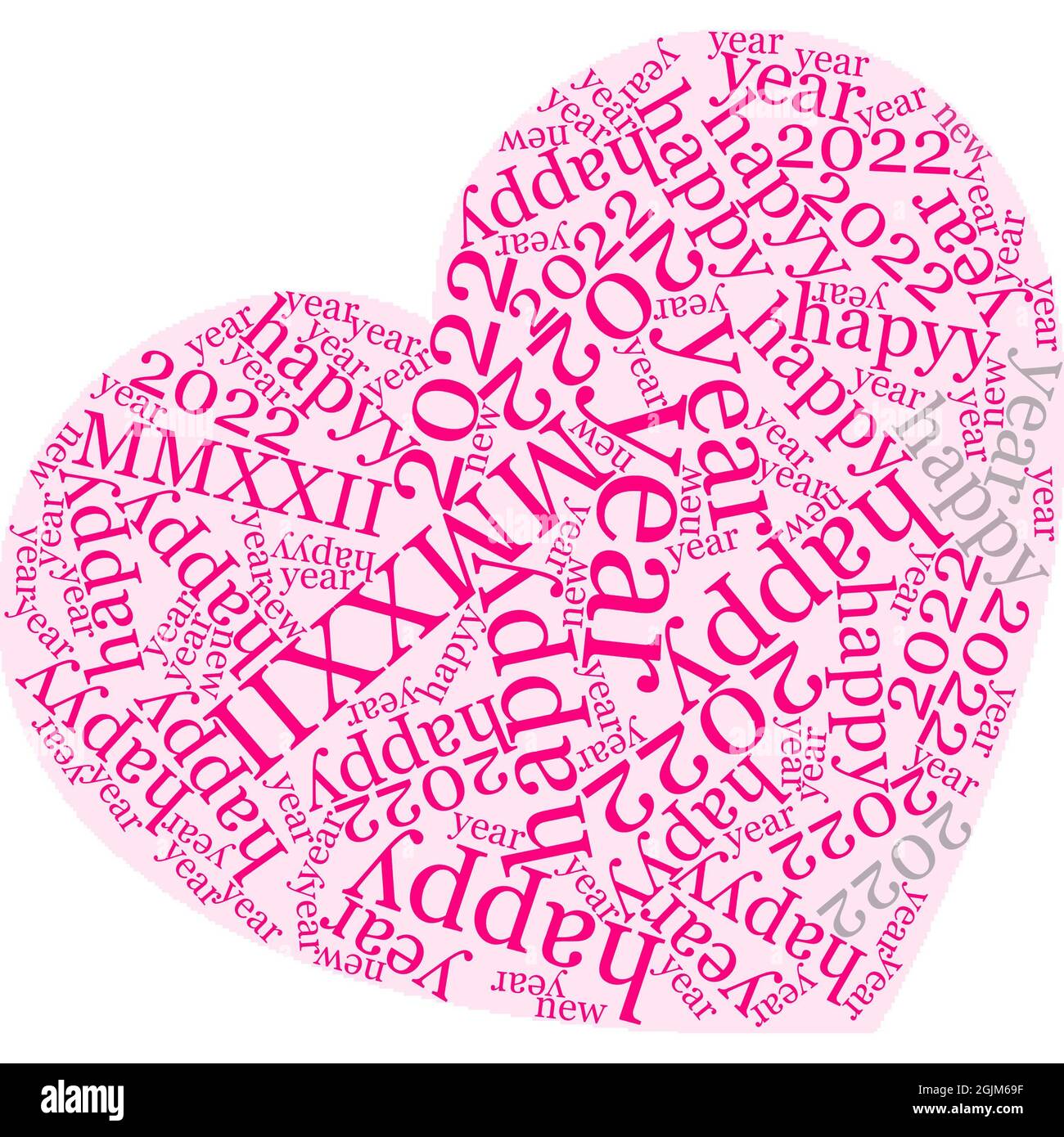 pink heart shaped word cloud on white background with the words ...