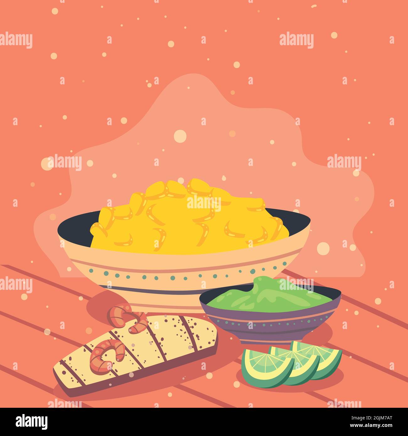 Traditional mexican dishes food Stock Vector Images - Alamy