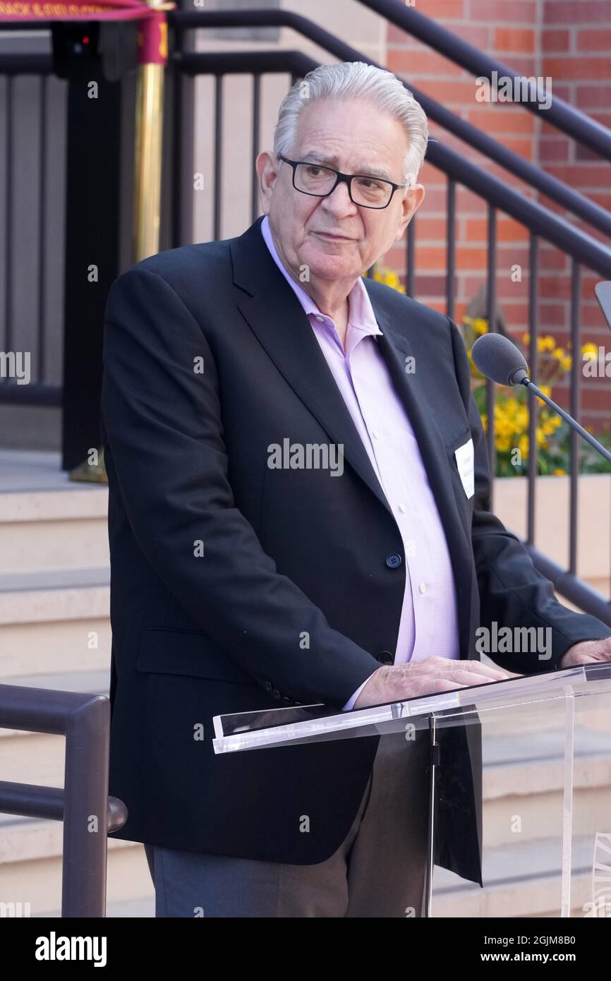 Joseph Antunovich aka Joe Antunovich speaks during a ceremony to ...