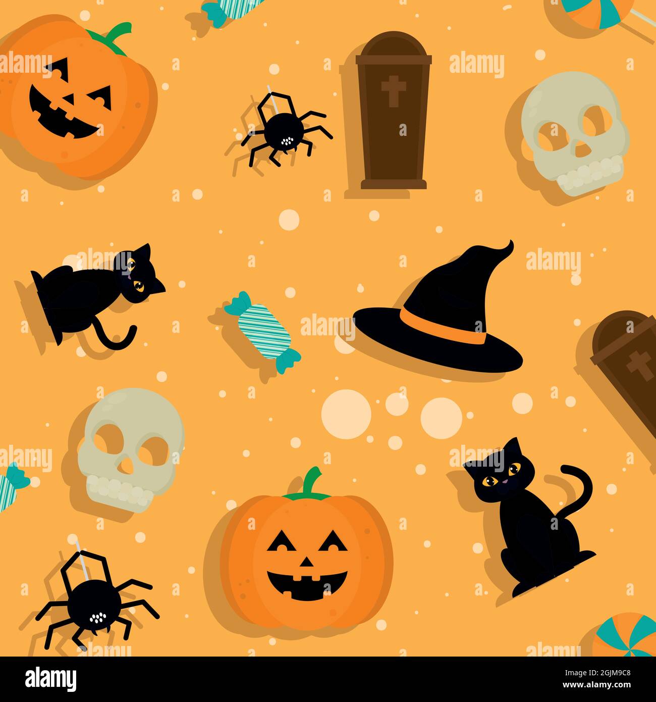 Happy halloween set wood Stock Vector Images - Alamy