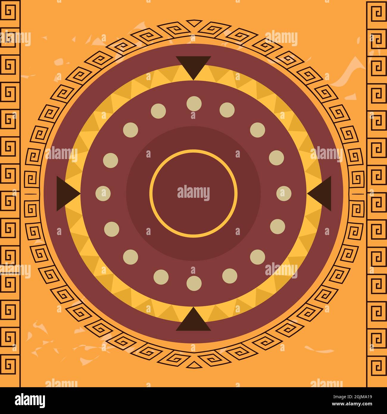 gladiator shield decoration frame icon Stock Vector Image & Art - Alamy