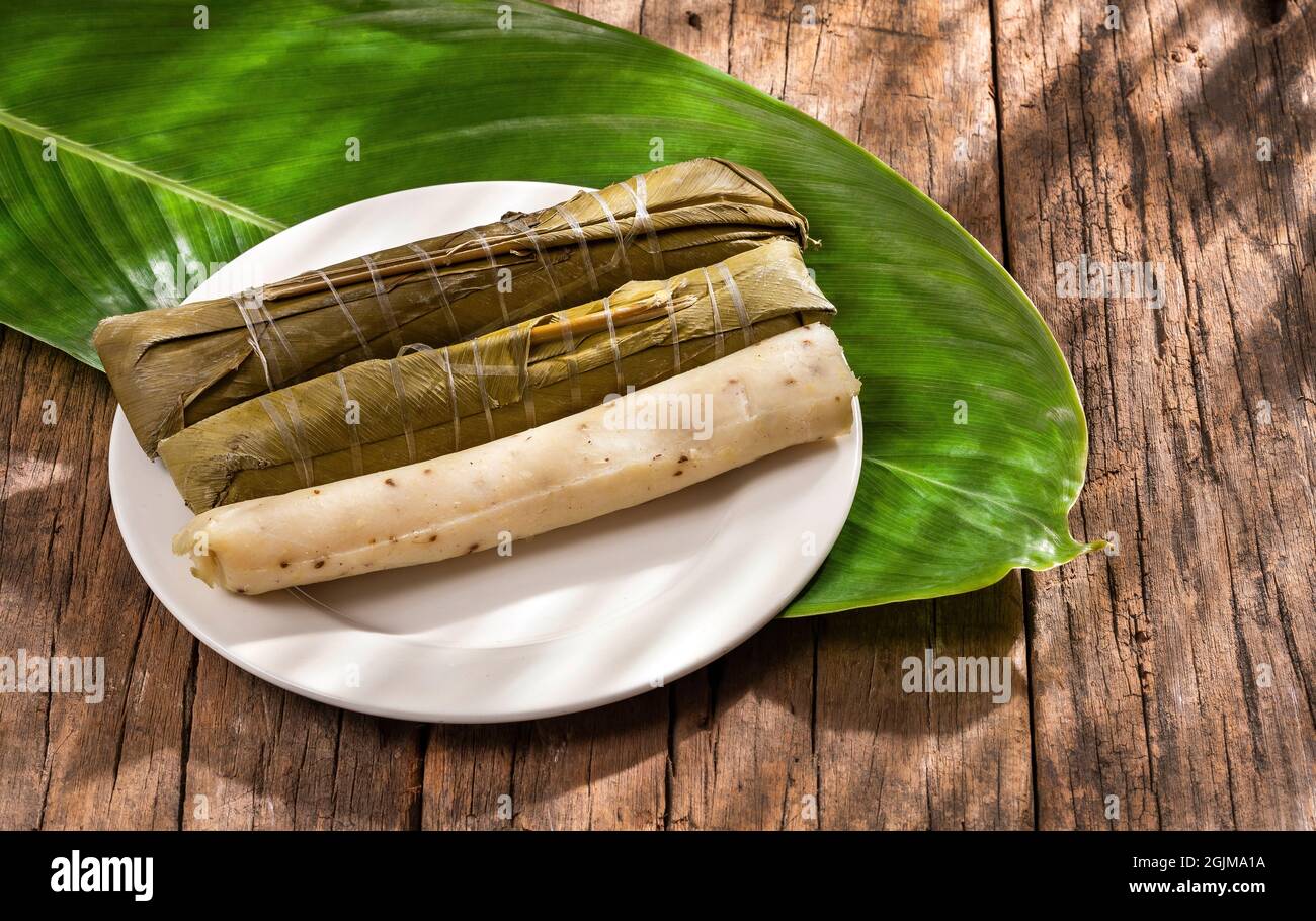 Delicious corn bollos - Traditional Colombian food Stock Photo - Alamy