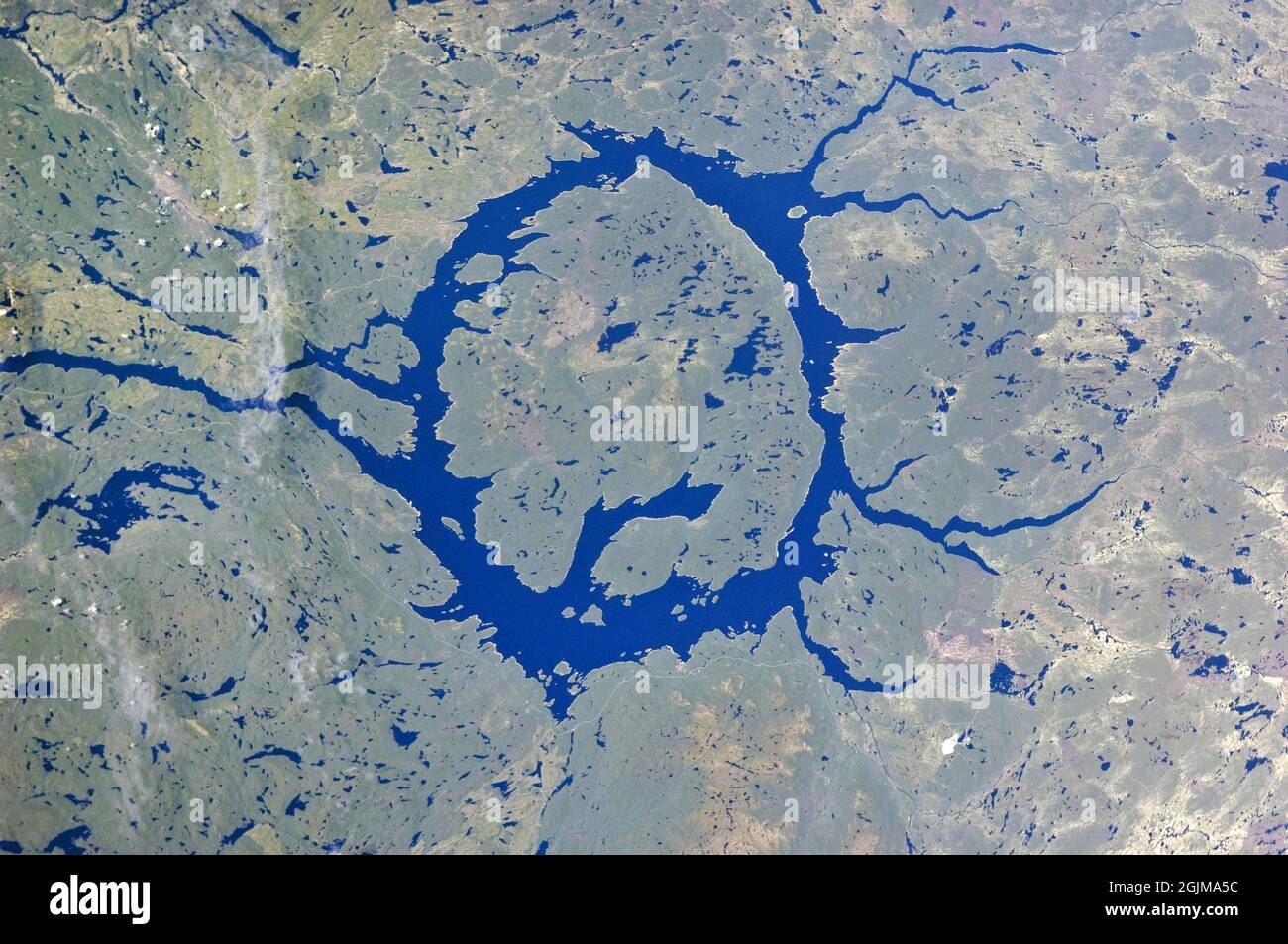 Manicouagan reservoir crater hi-res stock photography and images - Alamy