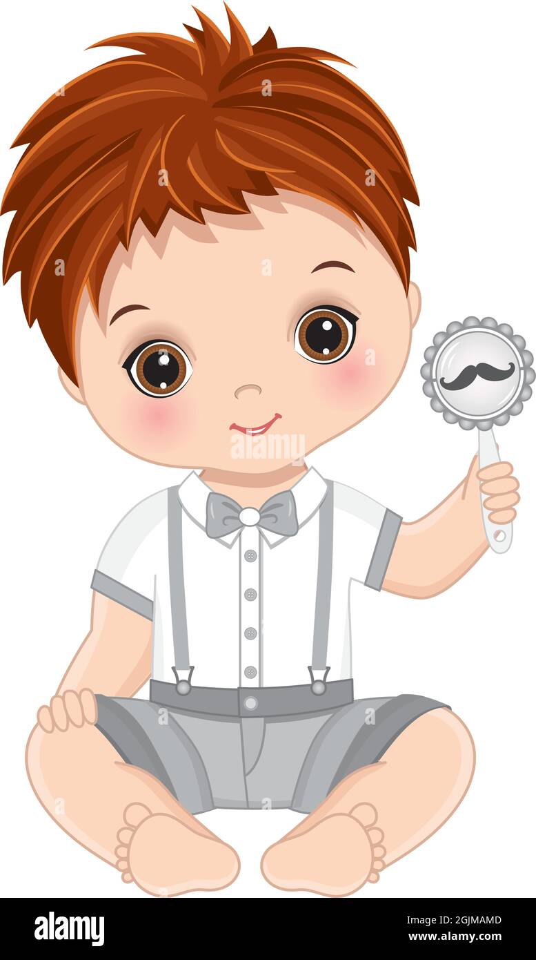 Baby Boy Rattle Cartoon