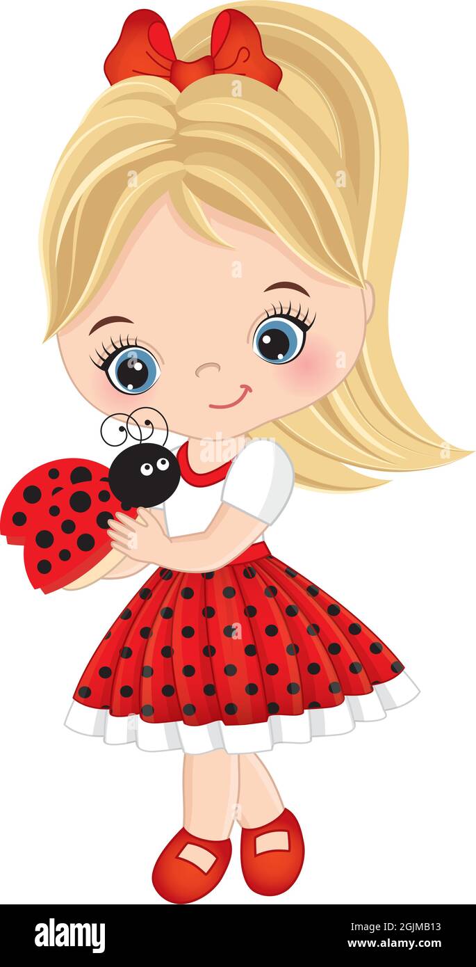 Girl holding bug Stock Vector Images - Alamy