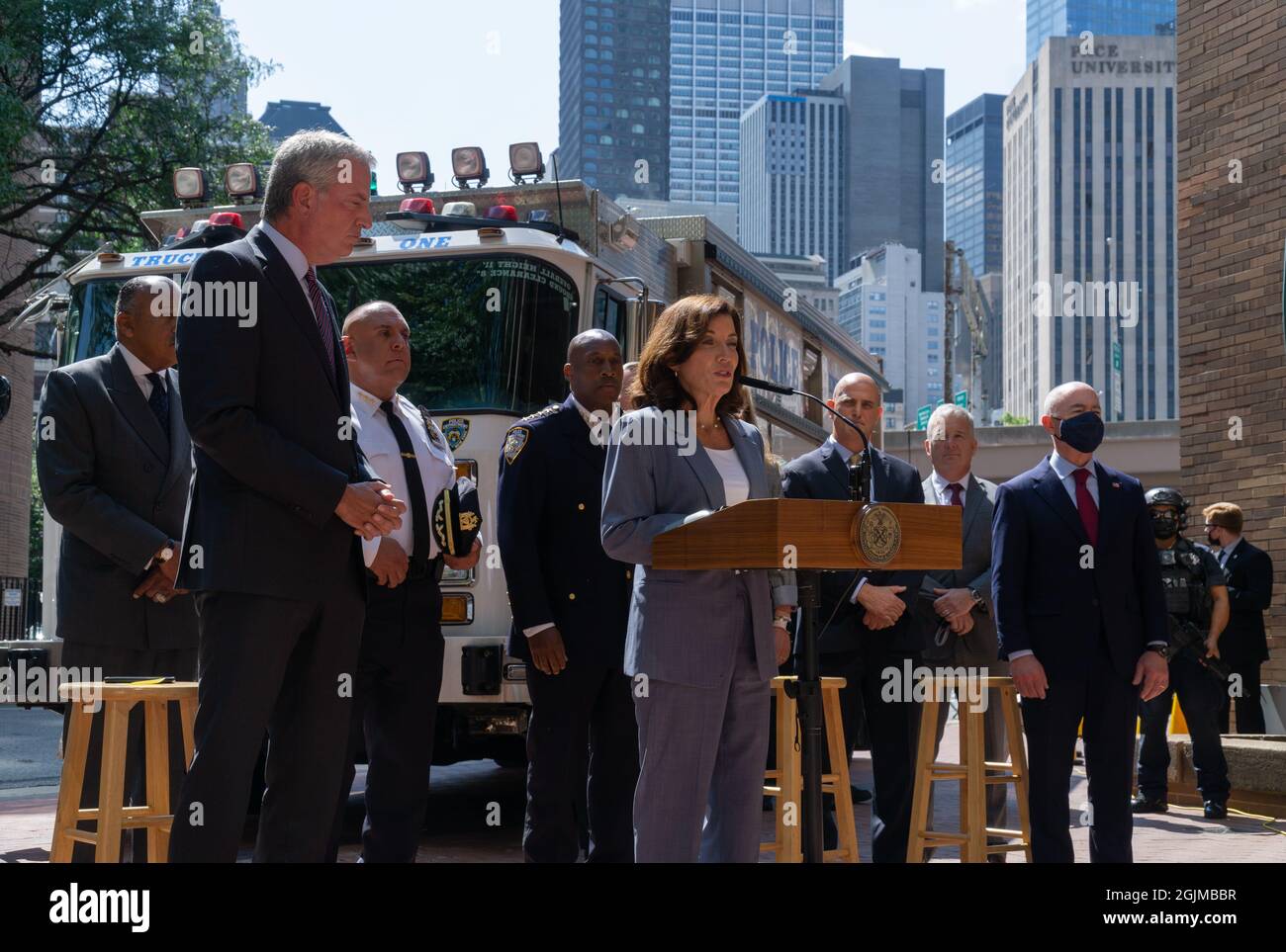 New York State Governor Kathy Hochul joins Department of Homeland ...