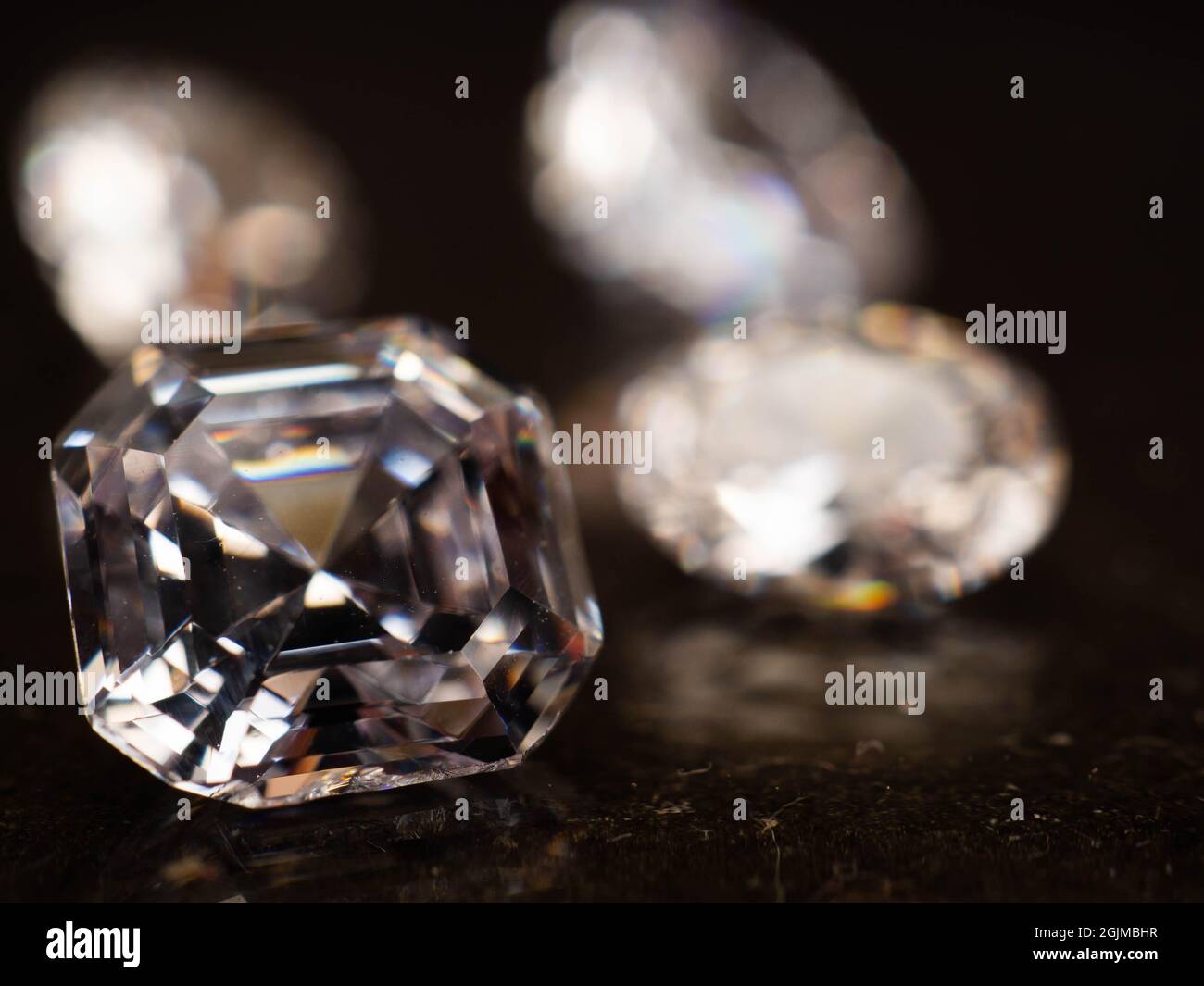 Sparkling diamond on bright background hi-res stock photography and ...