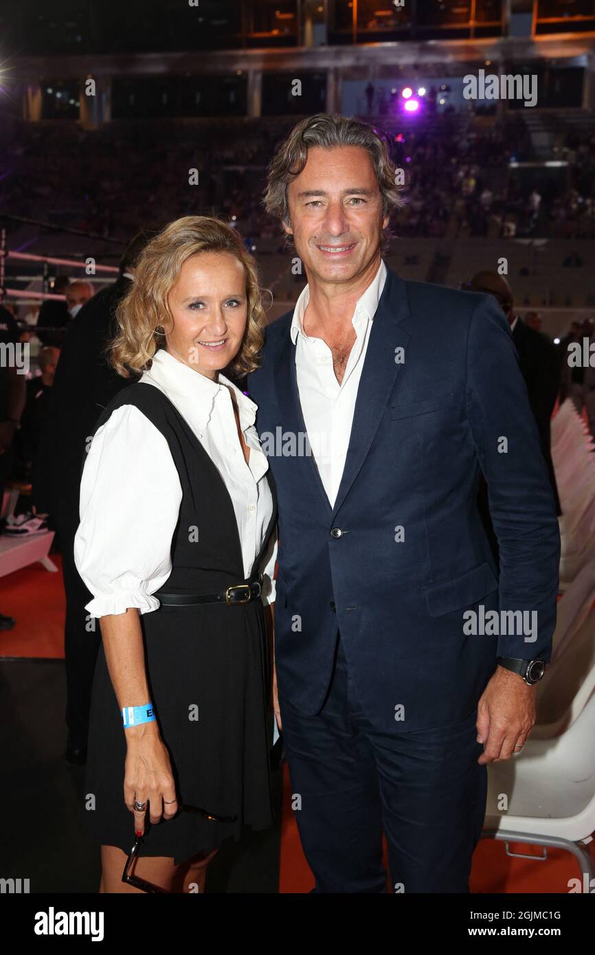 Paris, France. 10th Sep, 2021. Caroline Roux and her husband Laurent ...
