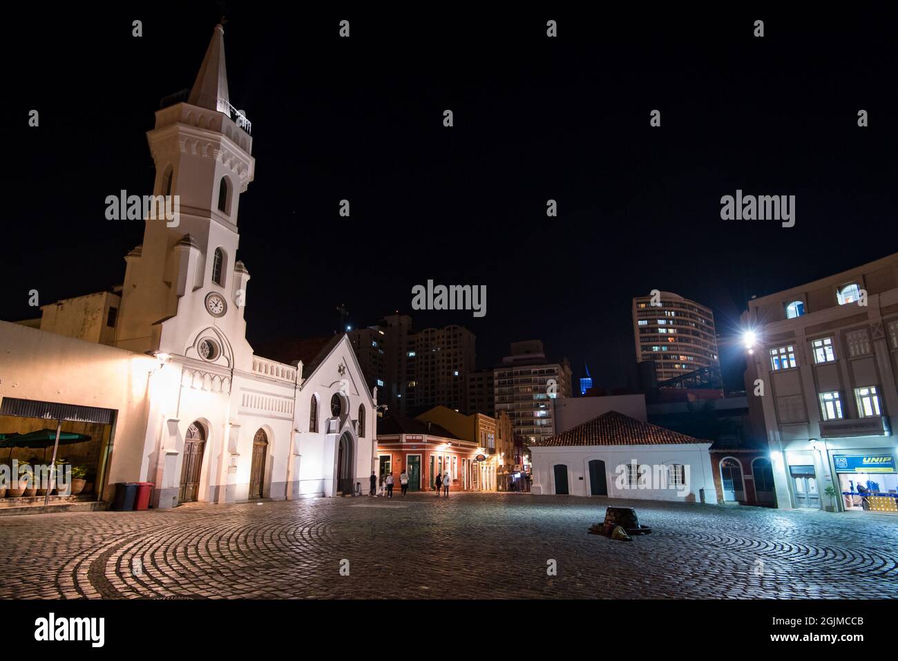Curitiba, Brazil - July 20, 2017: Empty square of the Old Town of ...