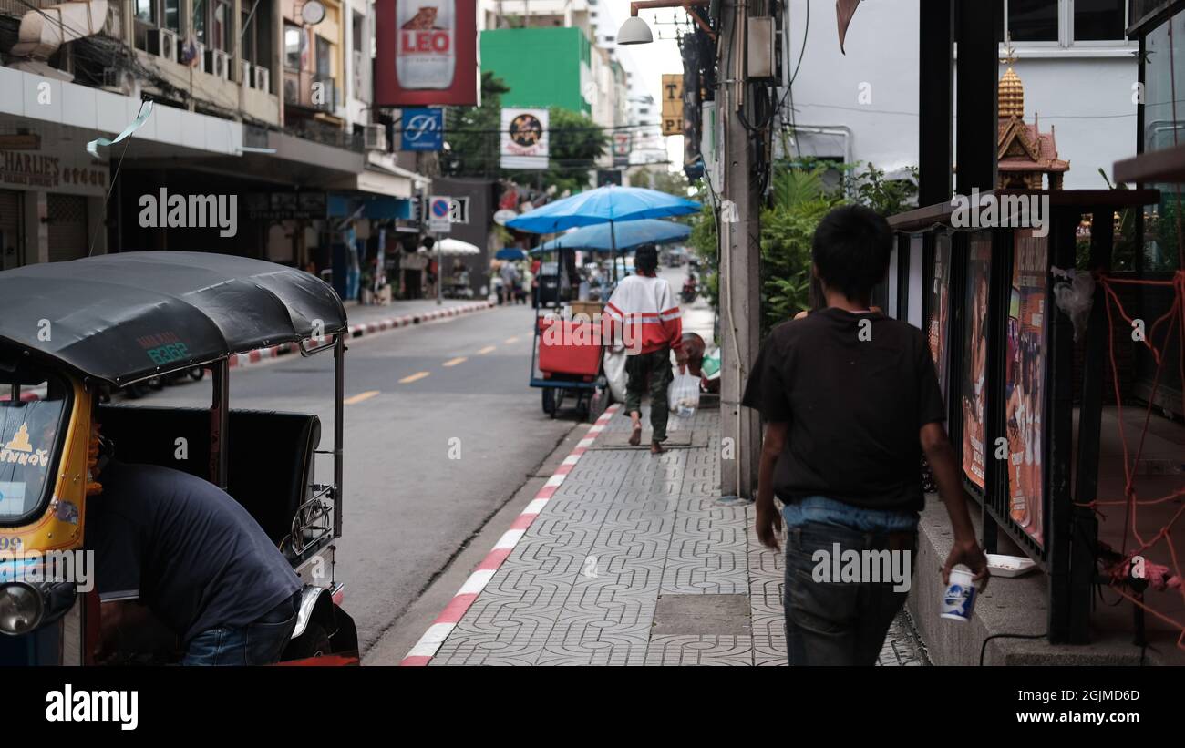 Pandemic Lockdown Shutdown of Nana Plaza Area September 2021 Sukhumvit ...