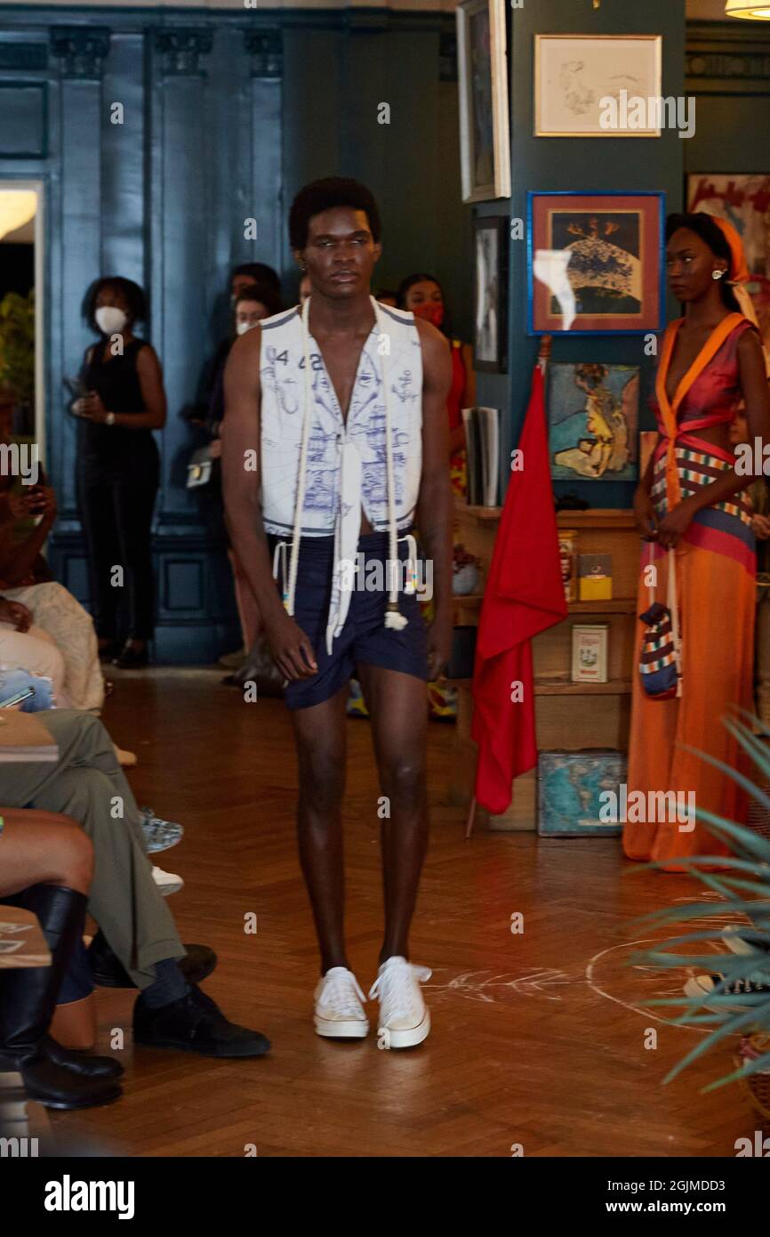 New York, USA. 10th Sep, 2021. House of Aama presents Spring/Summer 22 ...