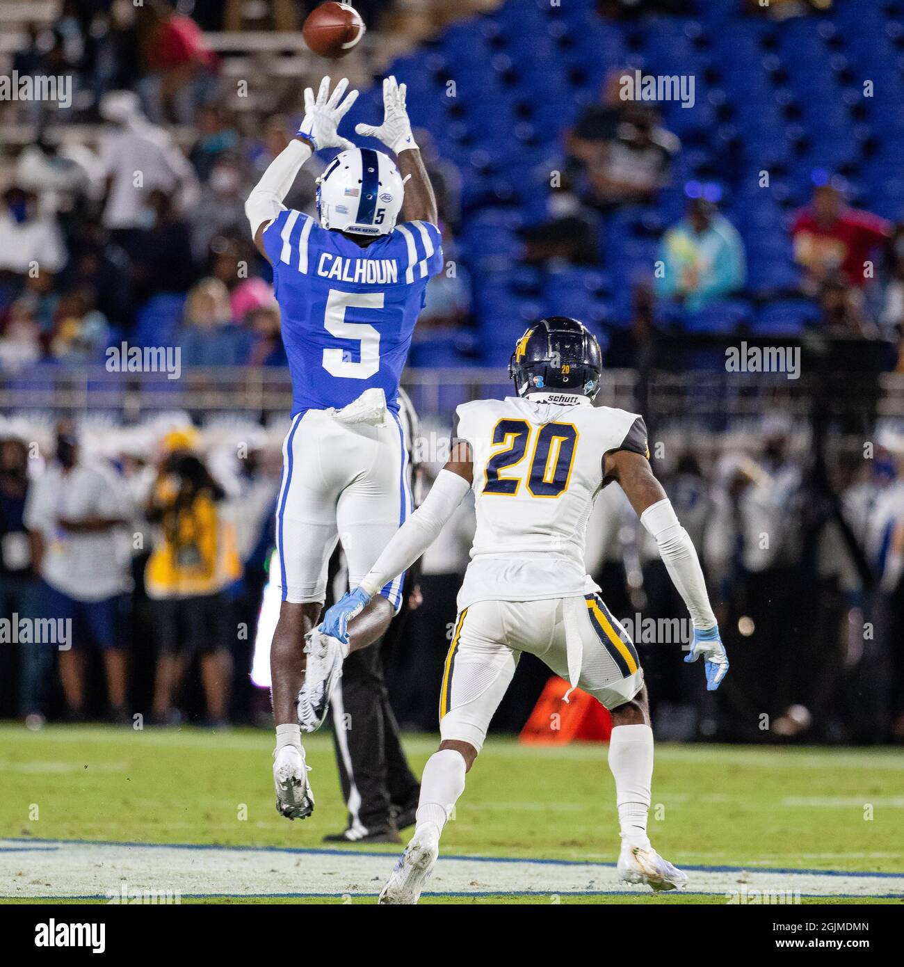 Durham, NC, USA. 10th Sep, 2021. Duke Blue Devils wide receiver Jalon ...
