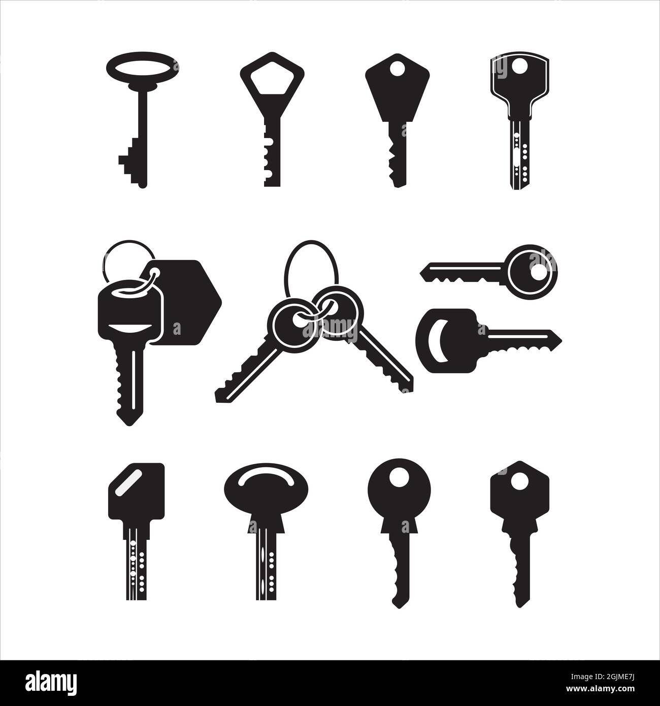 Key icon vector illustration design template Stock Photo - Alamy