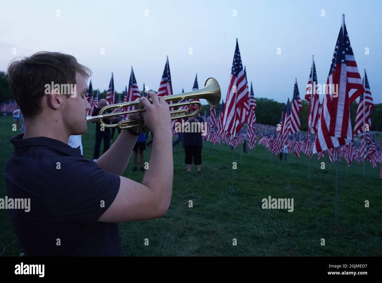 St. Louis, USA. 10th Sep, 2021. Matt Block plays TAPS on Art Hill, in ...