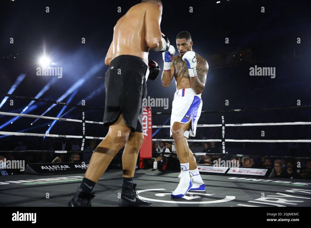 Paris, France. 10th Sep, 2021. Tony Yoka versus Petar Milas during the ...