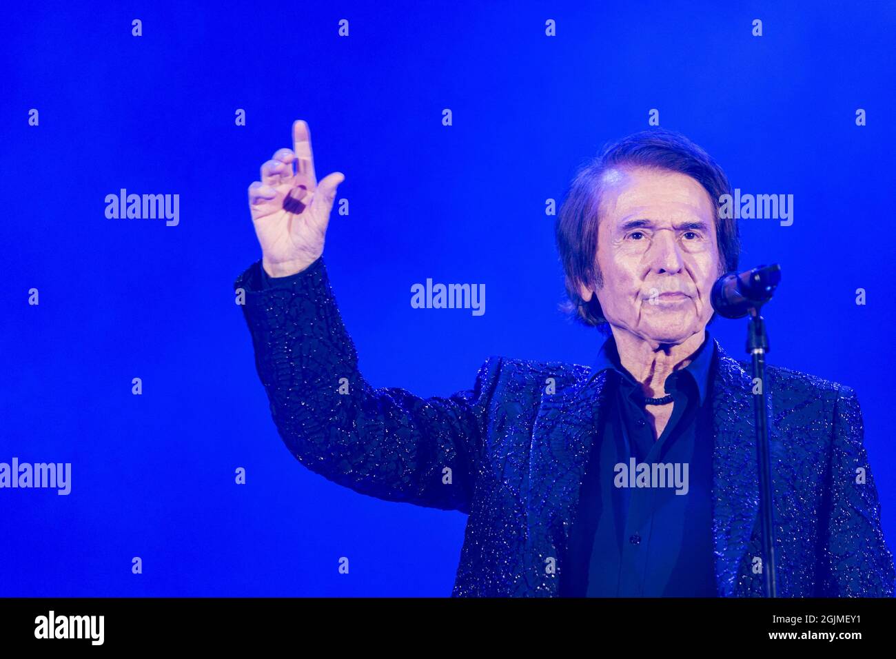 Valencia, Spain. 10th Sep, 2021. The Spanish singer, Raphael performs ...