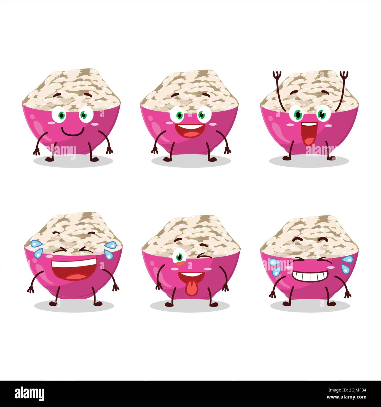 Cartoon character of basmati rice with smile expression. Vector ...