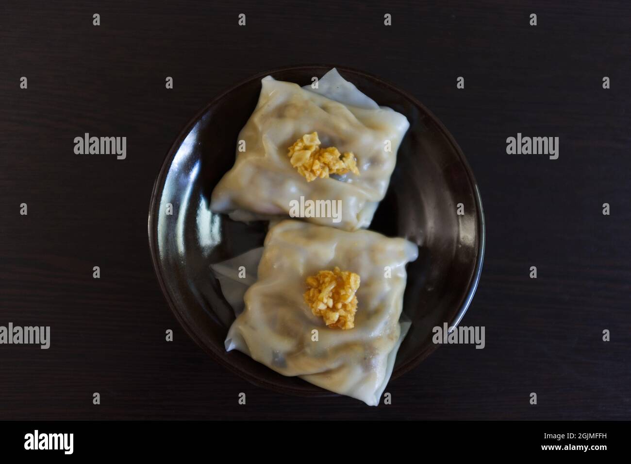 Chinese Steamed Rice Noodle Rolls whit bamboo shoot Stock Photo - Alamy