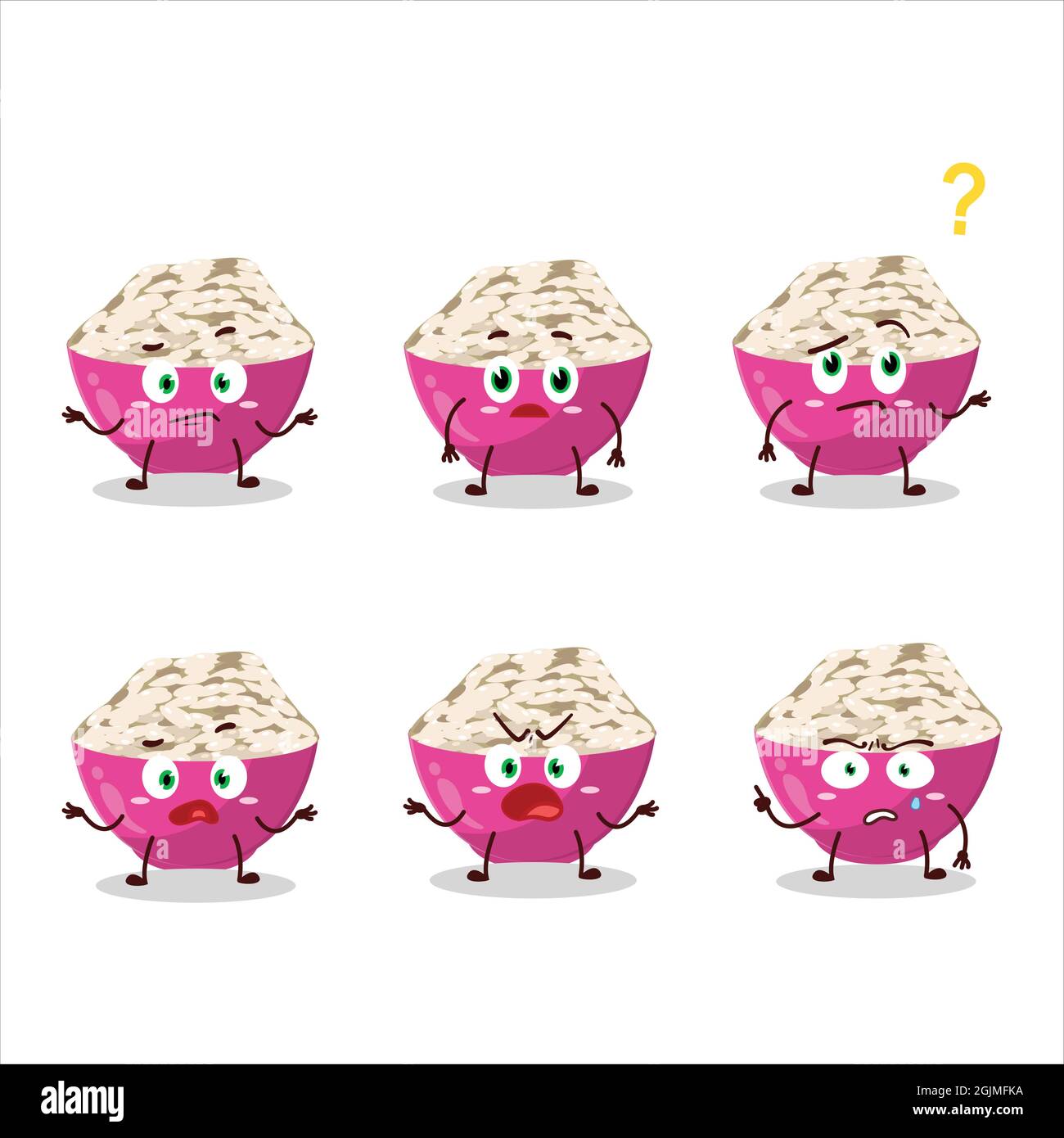 Cartoon character of basmati rice with what expression. Vector ...