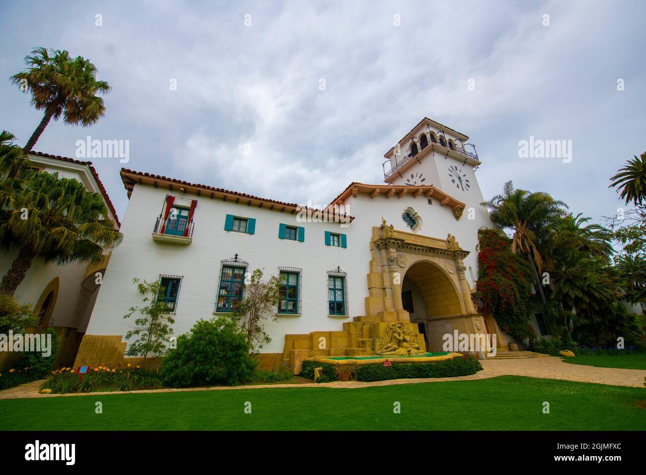 Santa Barbara County Courthouse is a Spanish Colonial Revival style ...