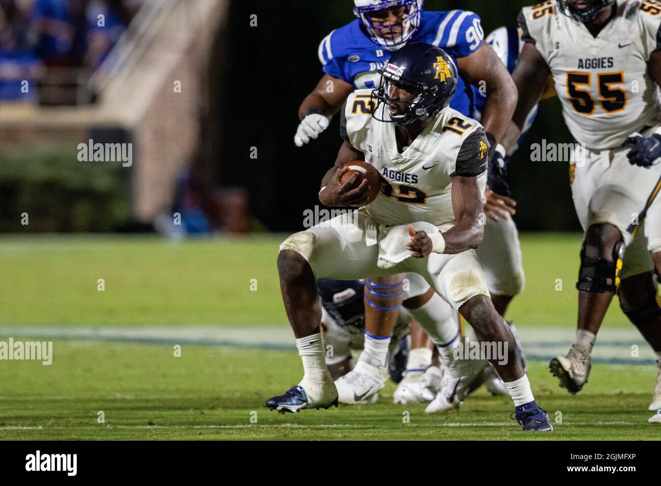 September 10, 2021: North Carolina A&T Aggies quarterback Kingsley ...