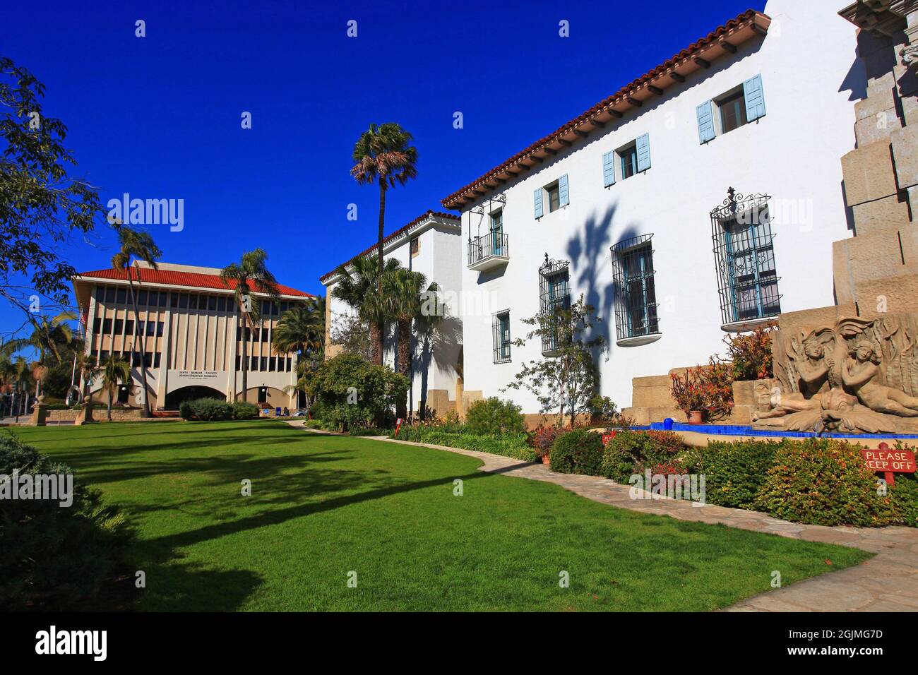 Santa Barbara County Courthouse is a Spanish Colonial Revival style ...