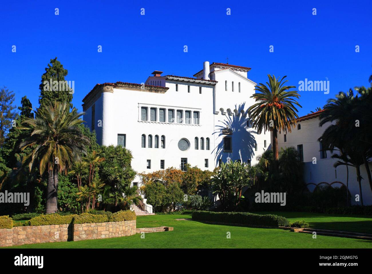 Santa Barbara County Courthouse is a Spanish Colonial Revival style ...