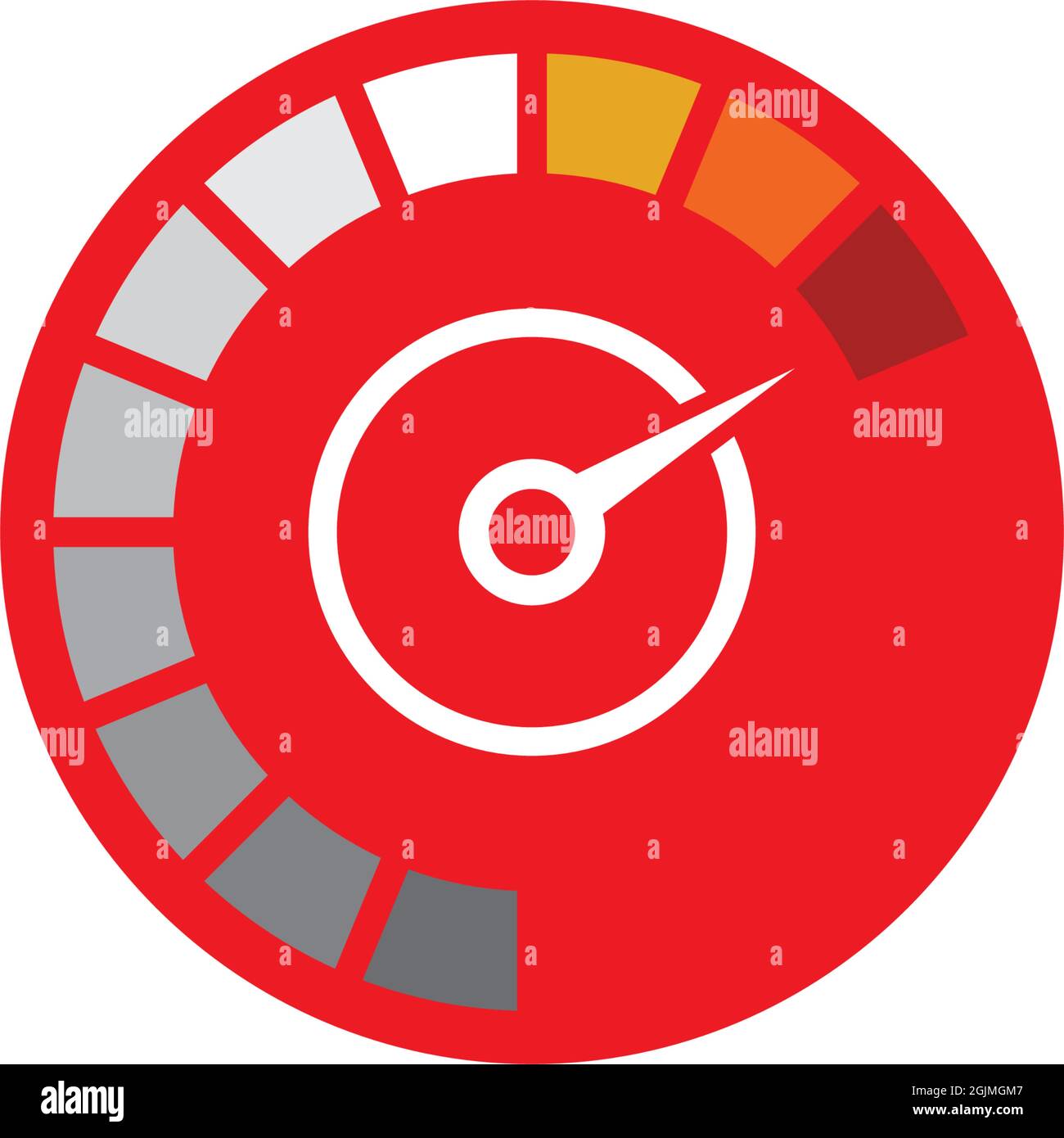 Speedometer icon logo design vector illustration template Stock Vector ...