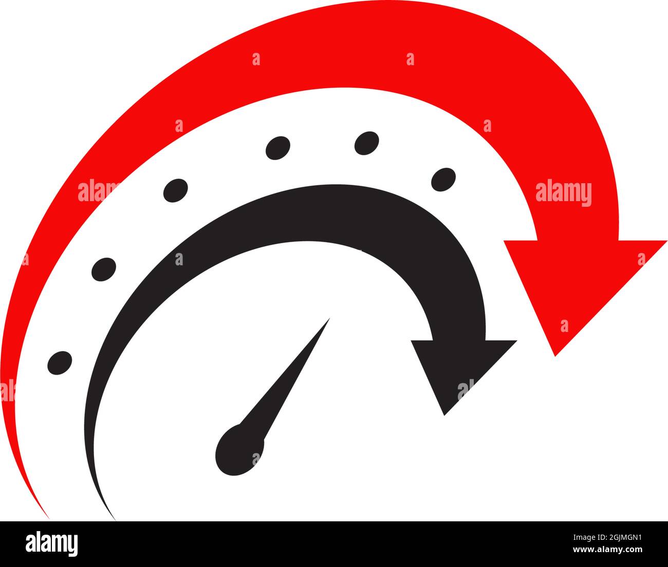 Speedometer icon logo design vector illustration template Stock Vector ...