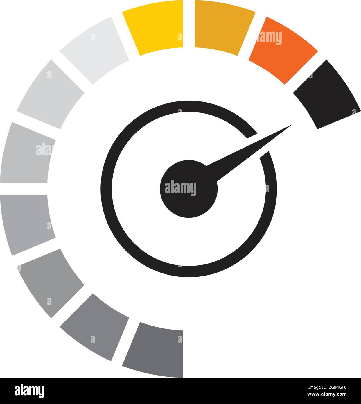 Speedometer icon logo design vector illustration template Stock Vector ...