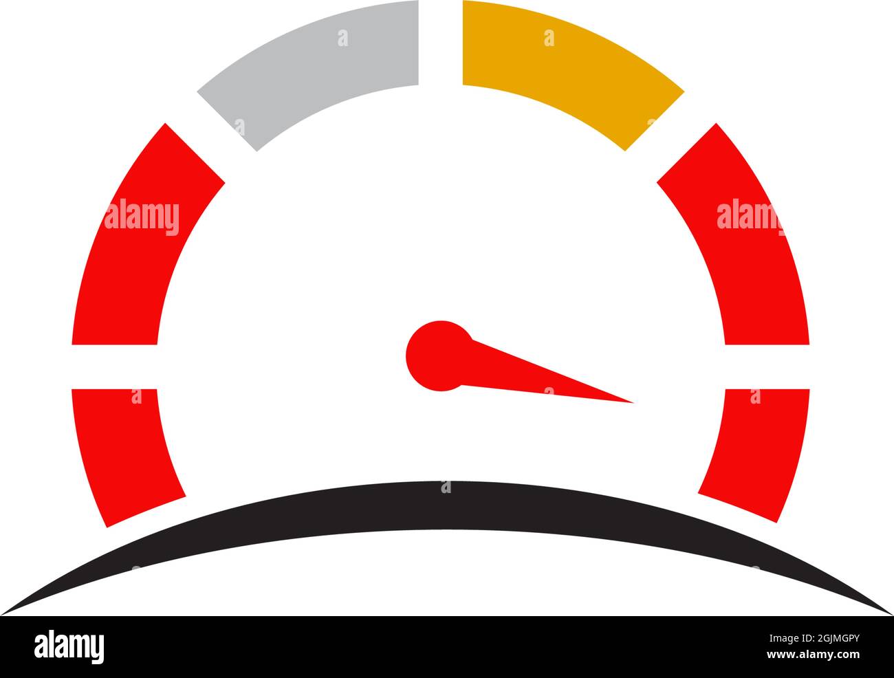 Speedometer icon logo design vector illustration template Stock Vector ...