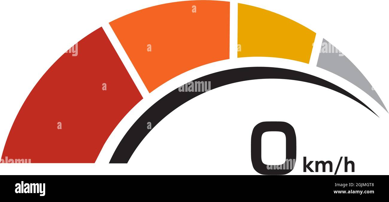 Speedometer icon logo design vector illustration template Stock Vector ...