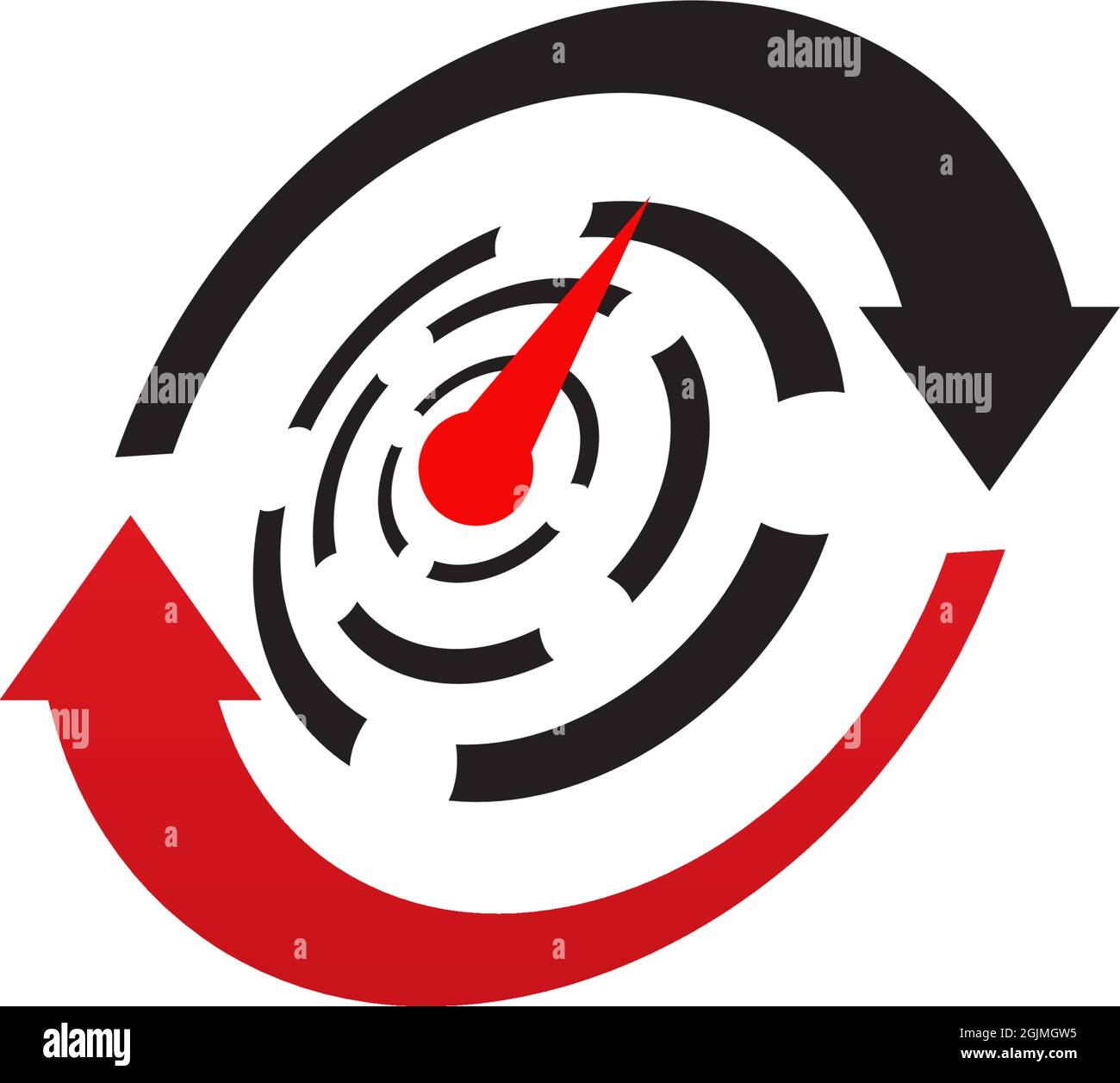 Speedometer icon logo design vector illustration template Stock Vector ...