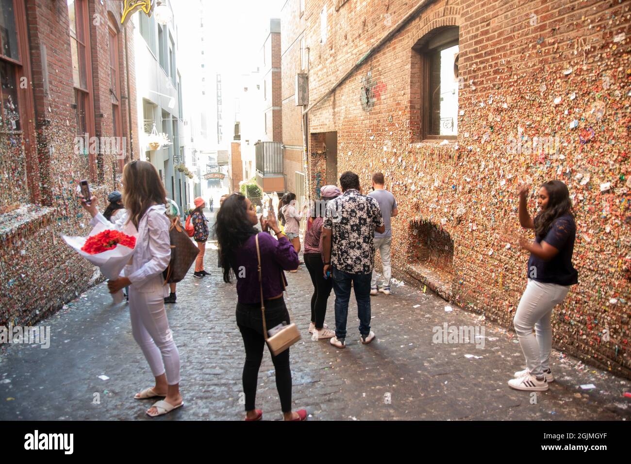 The Great Gum Wall of Seattle is an alley near Pike Place Market in ...