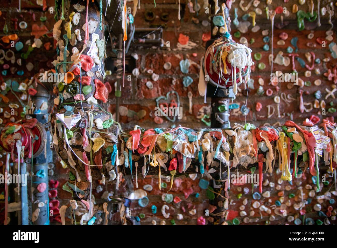 The Great Gum Wall of Seattle is an alley near Pike Place Market in ...