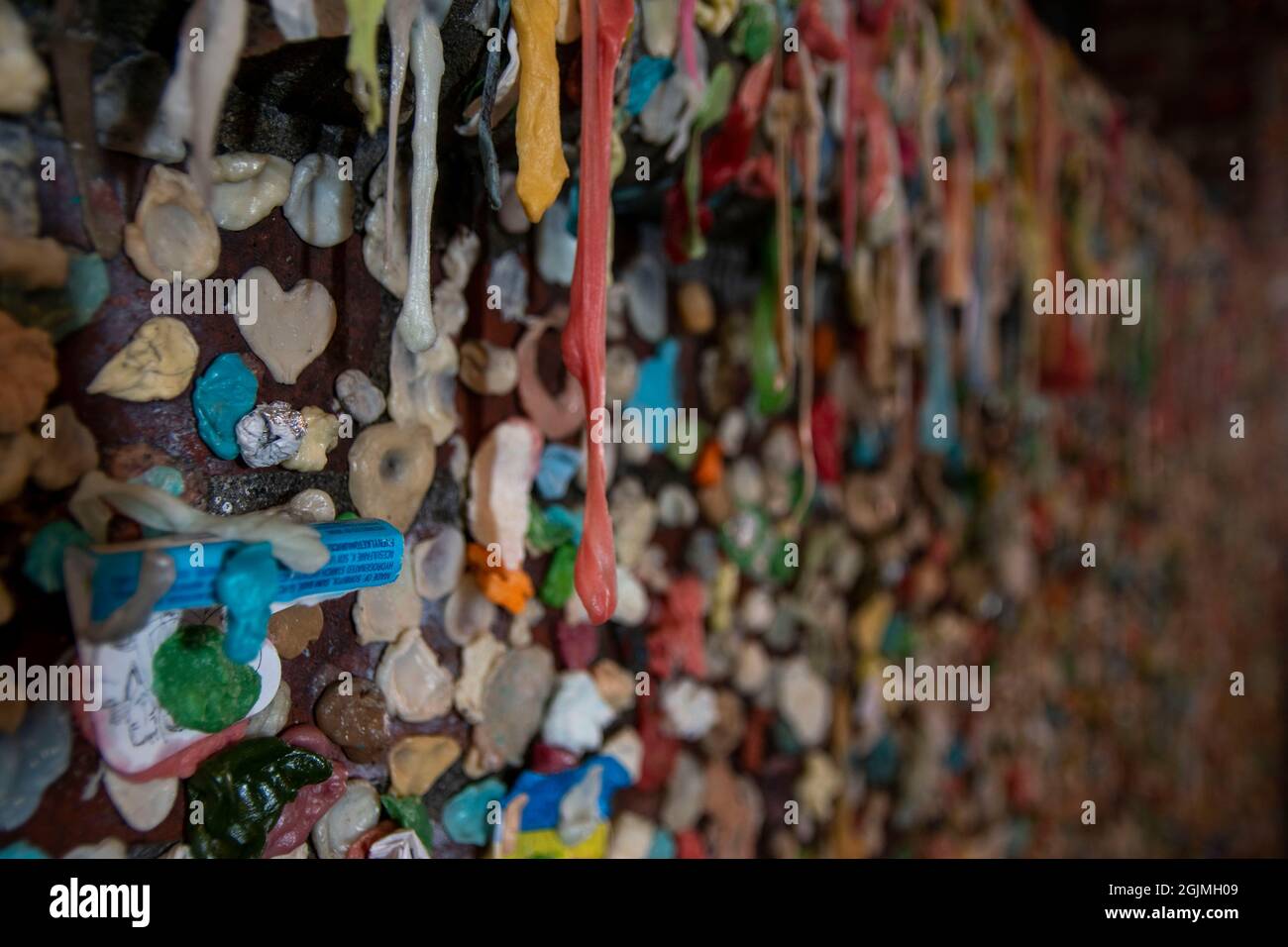 The Great Gum Wall of Seattle is an alley near Pike Place Market in ...