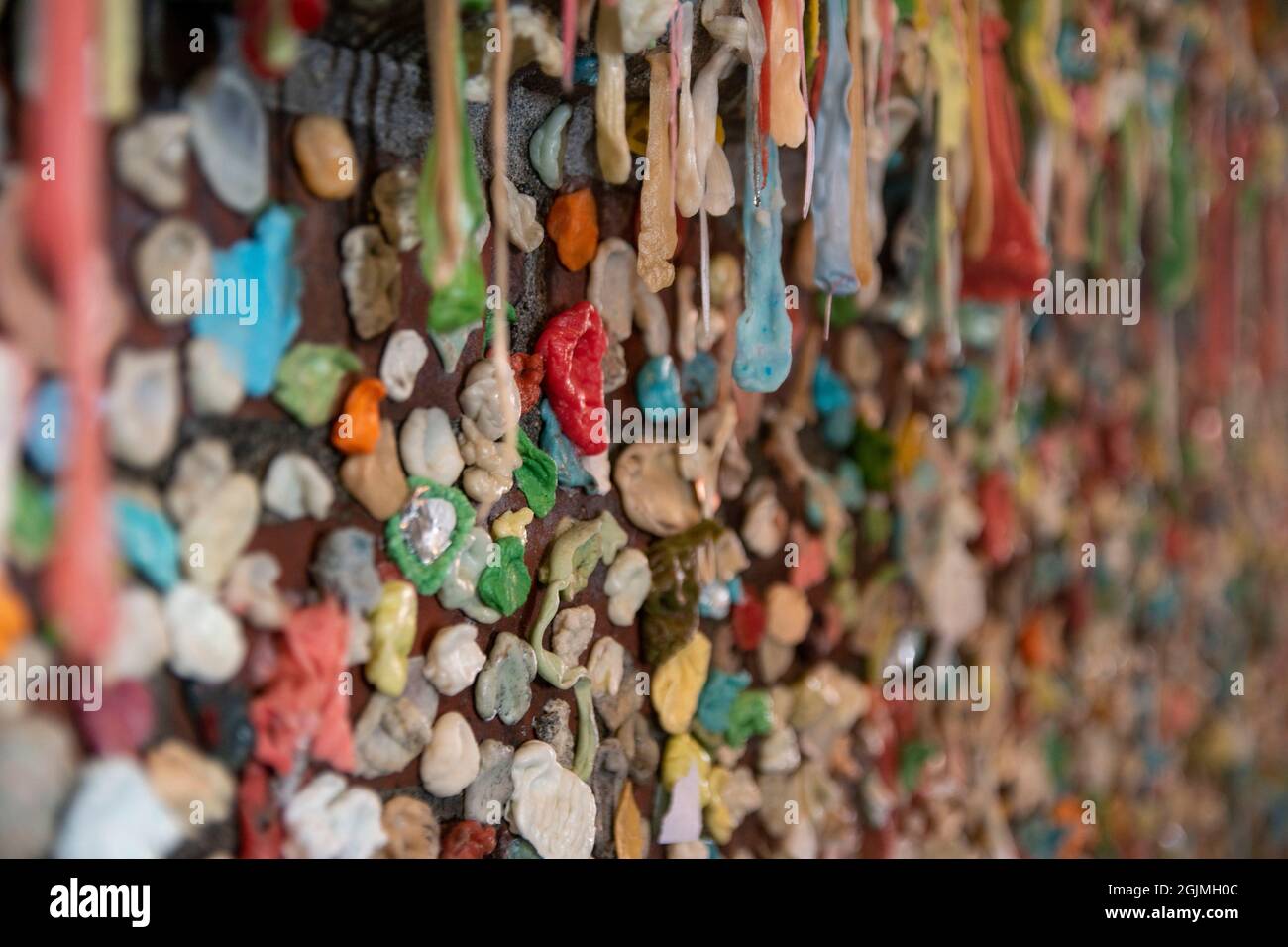 The Great Gum Wall of Seattle is an alley near Pike Place Market in ...