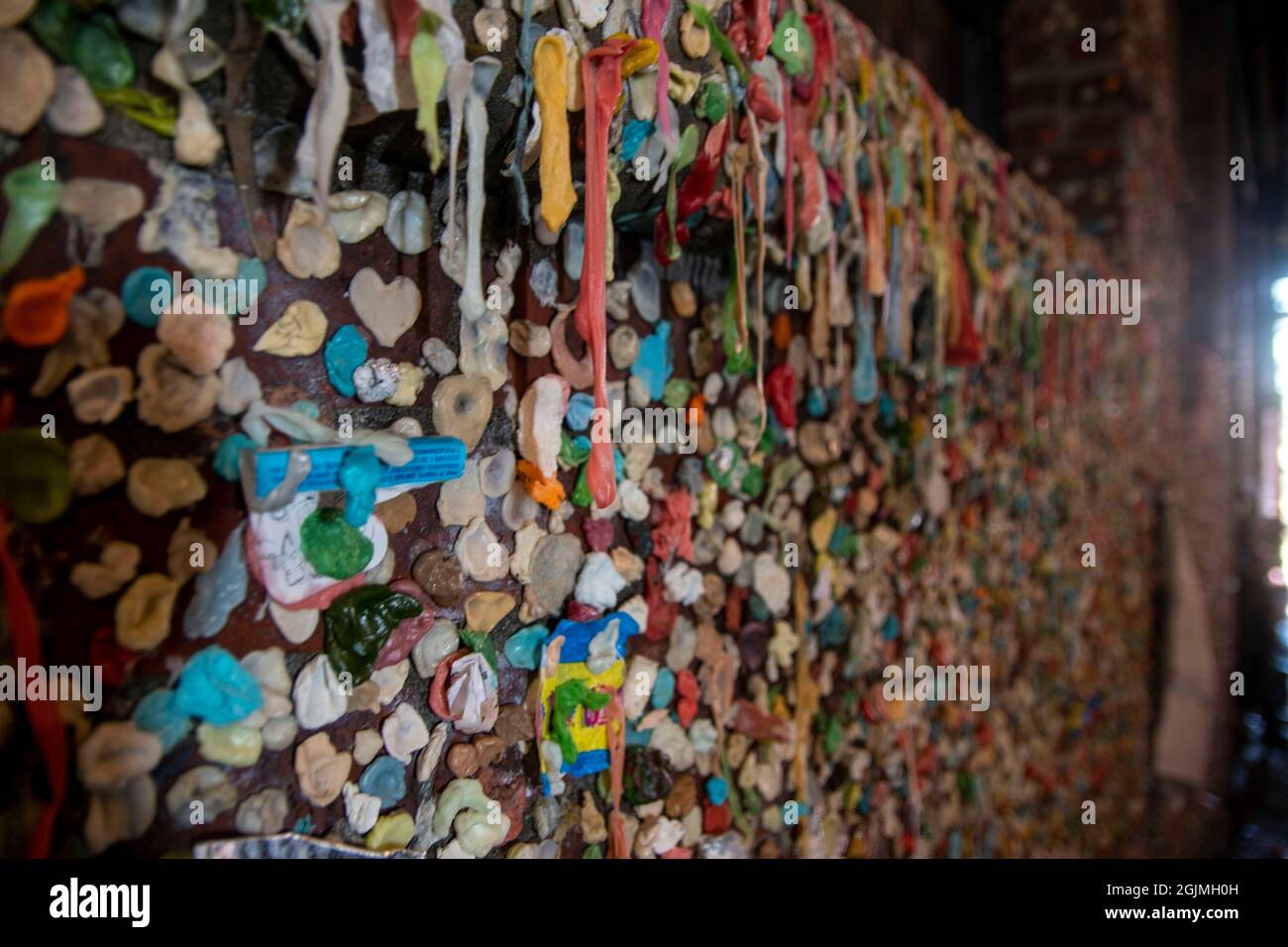 The Great Gum Wall of Seattle is an alley near Pike Place Market in ...