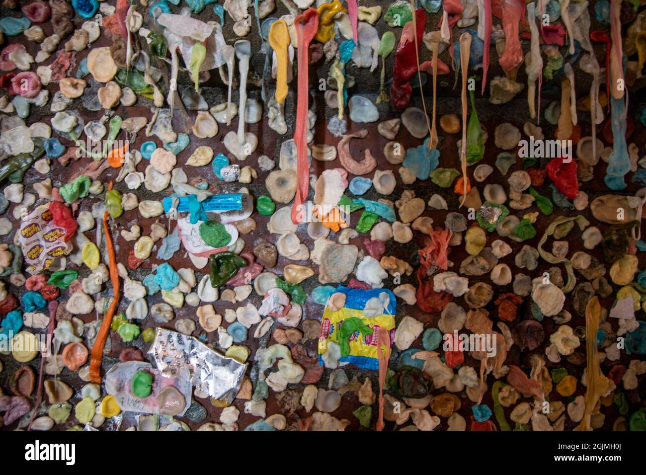 The Great Gum Wall of Seattle is an alley near Pike Place Market in ...