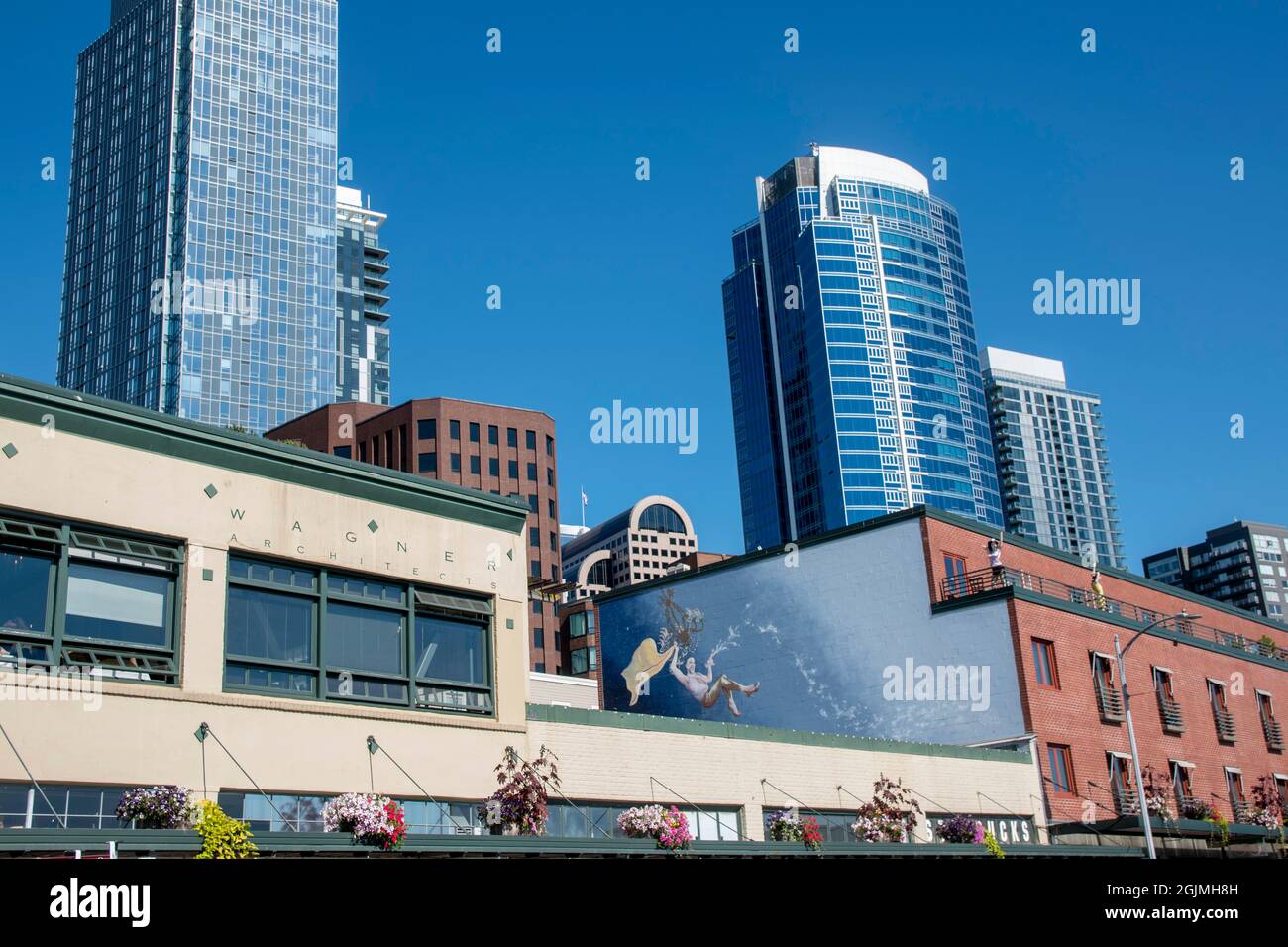 Downtown Seattle is a beautiful place for some urban hiking Stock Photo ...