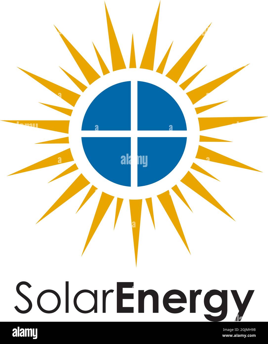 Solar energy industry logo design vector illustration template Stock ...