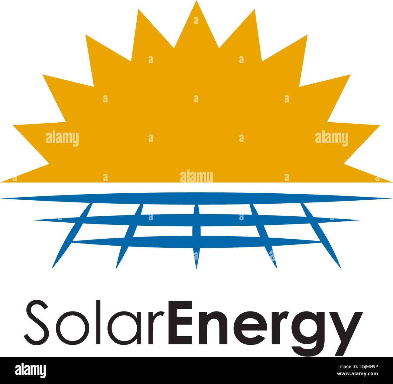 Solar energy industry logo design vector illustration template Stock ...
