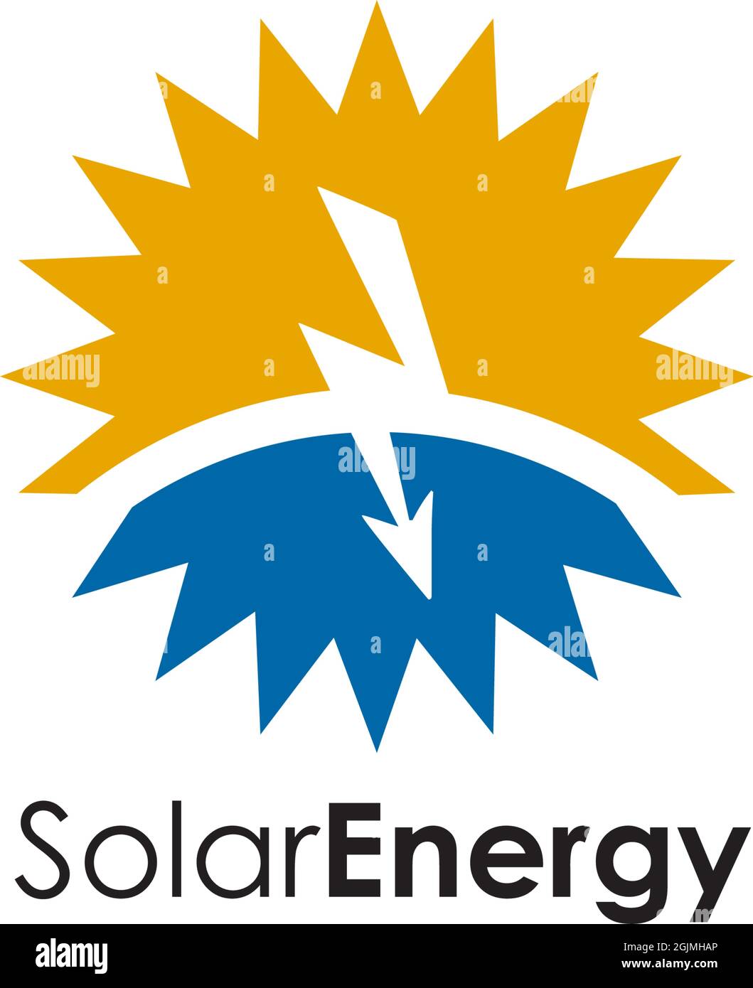 Solar energy industry logo design vector illustration template Stock ...