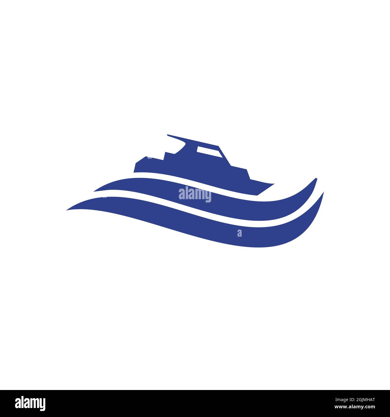 Ship boat logo design vector illustration template Stock Vector Image ...